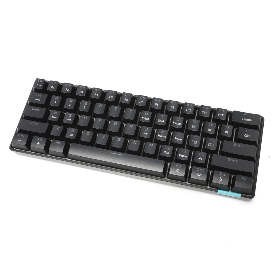 Ajazz STK61 Wireless Gaming Keyboard Backlit RBG 60% Bluetooth Rainbow ...