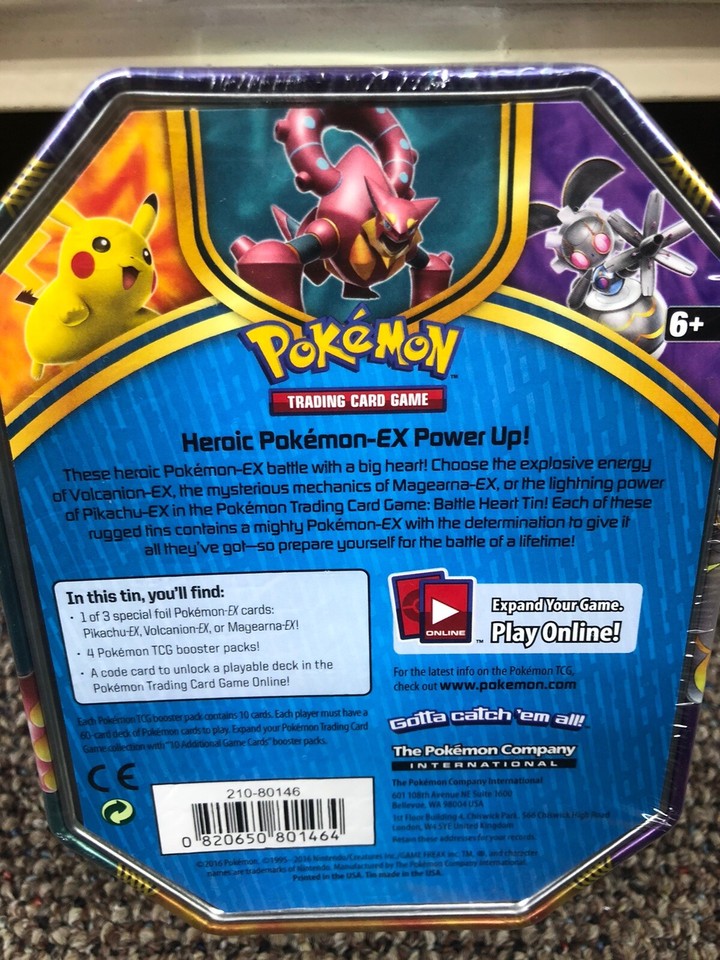 Pokemon TCG Volcanion Ex Triple Power Collector Brand New Sealed Tin | eBay
