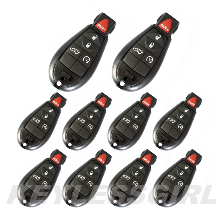 Lot 10P New Fobik Keyless Ignition Key Entry Remote With Trunk & Remote ...