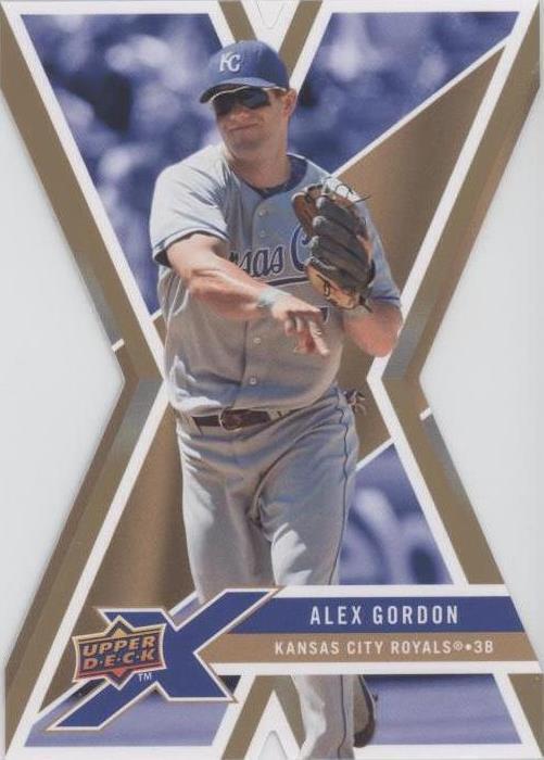 2008 Upper Deck X - Alex Gordon #48 Gold Die-Cut for sale online | eBay