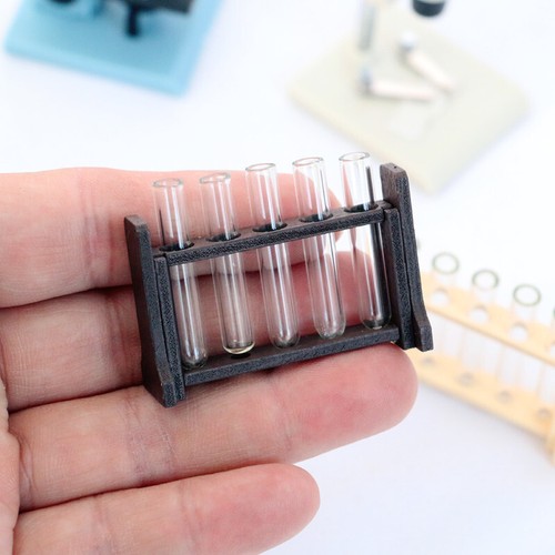 Microscope Test Tube Beaker Miniature 1:6 Dollhouse Science laboratory ...