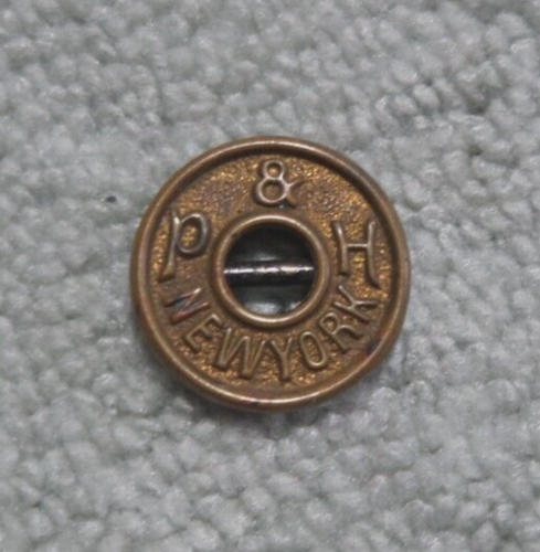 P & H NEW YORK Antique Railroad Overall Trouser Work Verbal Button 9/16 ...