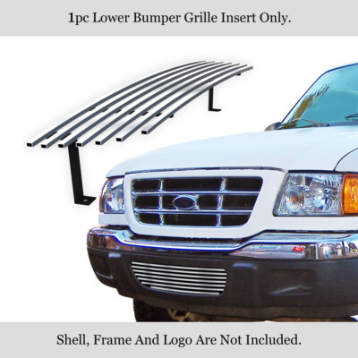 Fits 01-03 Ford Ranger Lower Bumper Stainless Steel Billet Grille ...