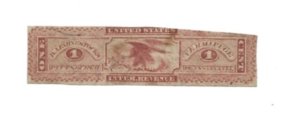 U S Stamps revenues priv. die medicine Scott RS84b B A Fahnestock cv ...