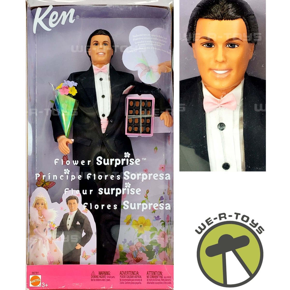 wholesale prices buy 90s 2002 Mattel Barbie Flower Surprise Ken Doll ...