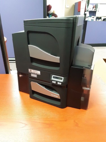 Fargo DTC4500 Color ID Card Printer Dual-Sided Print Single Lamination ...