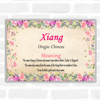 Xiang Name Meaning Jumbo Fridge Magnet Floral | eBay UK
