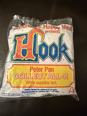Hook Happy Meal Toy 1991 - Peter Pan - New in Package | eBay