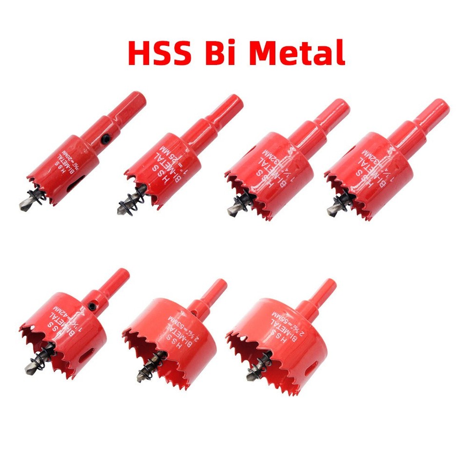 Bi metal Hole Saw 15mm-200mm Drill Bit Arbor Pilot Hole Saw Metal Wood ...