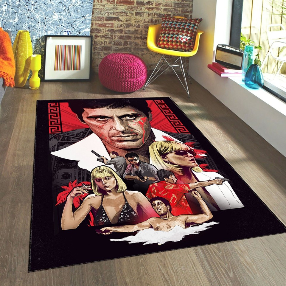 Scarface The World is Yours, Scarface Rug, 358 Tony Montana Rug ...