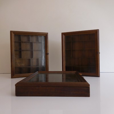 3 Rustic Display Cases for Handmade Vintage 20th Century Collectibles ...