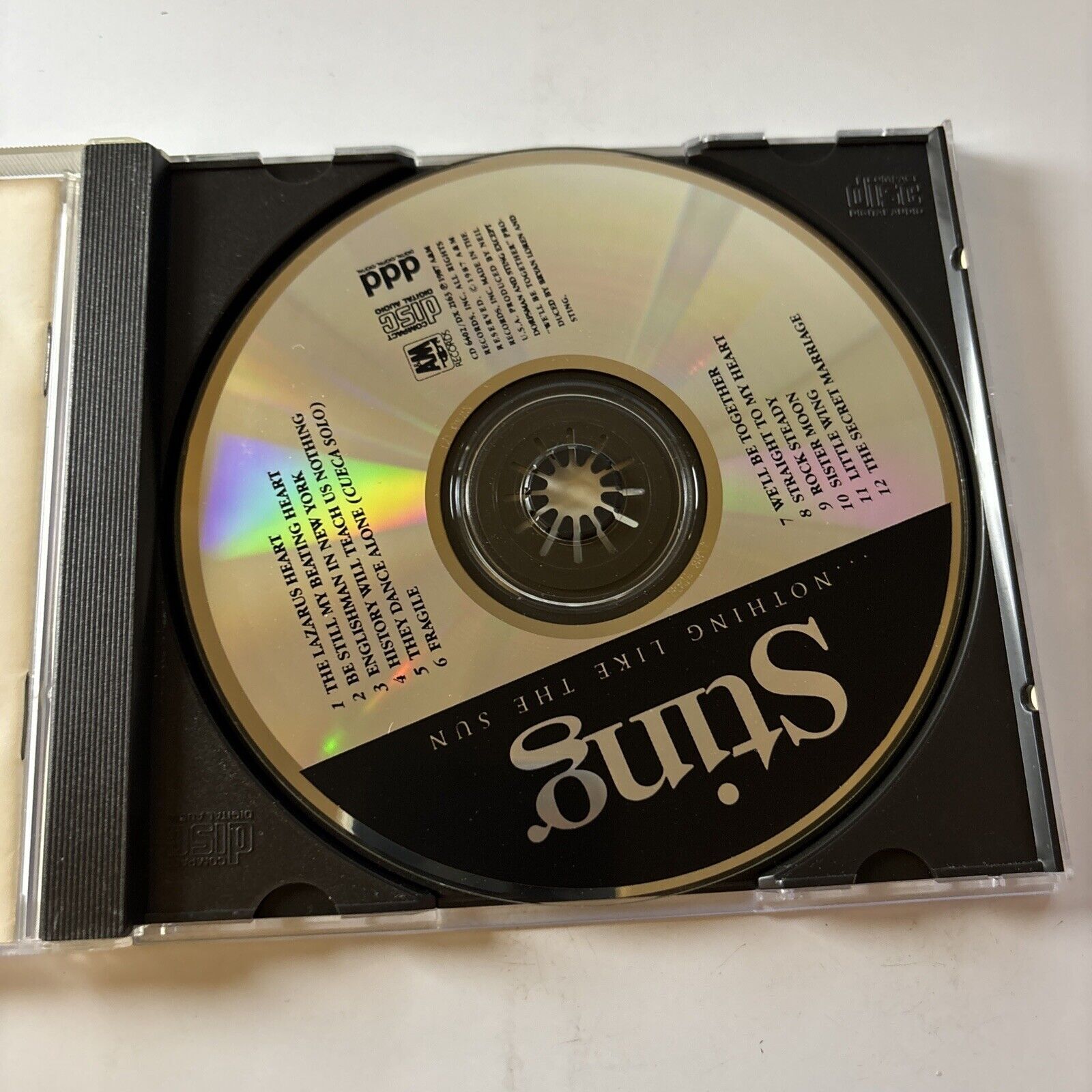 Sting - Nothing Like the Sun (CD, 1987) Cd6402 | eBay