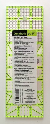 Omnigrid Omnigrip Non-Slip Rectangle Ruler - 3 x 9 in. | eBay