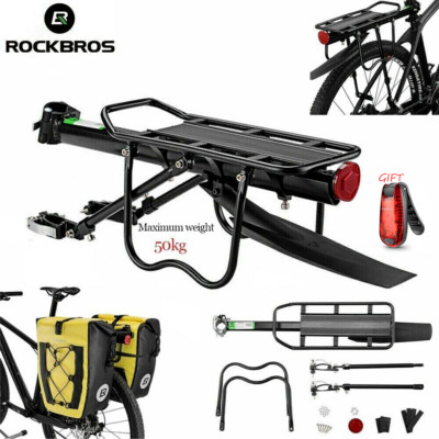 RockBros Bike Rear Pannier Rack Quick Release Luggage Carrier With ...