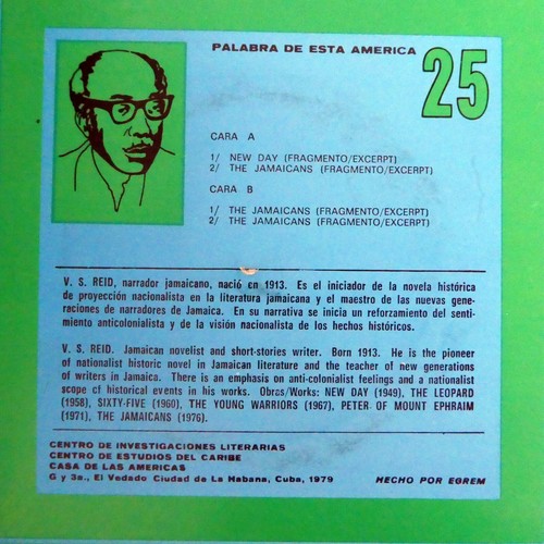 V.S. REID Prose Fiction Narrativa LP Palabrade esta America MINT ...