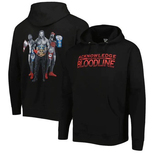 WWE ROMAN REIGNS “ACKNOWLEDGE THE BLOODLINE” PULLOVER HOODIE SWEATSHIRT ...