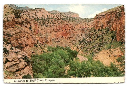 Postcard - Shell Creek Canyon - Wyoming - Posted | eBay