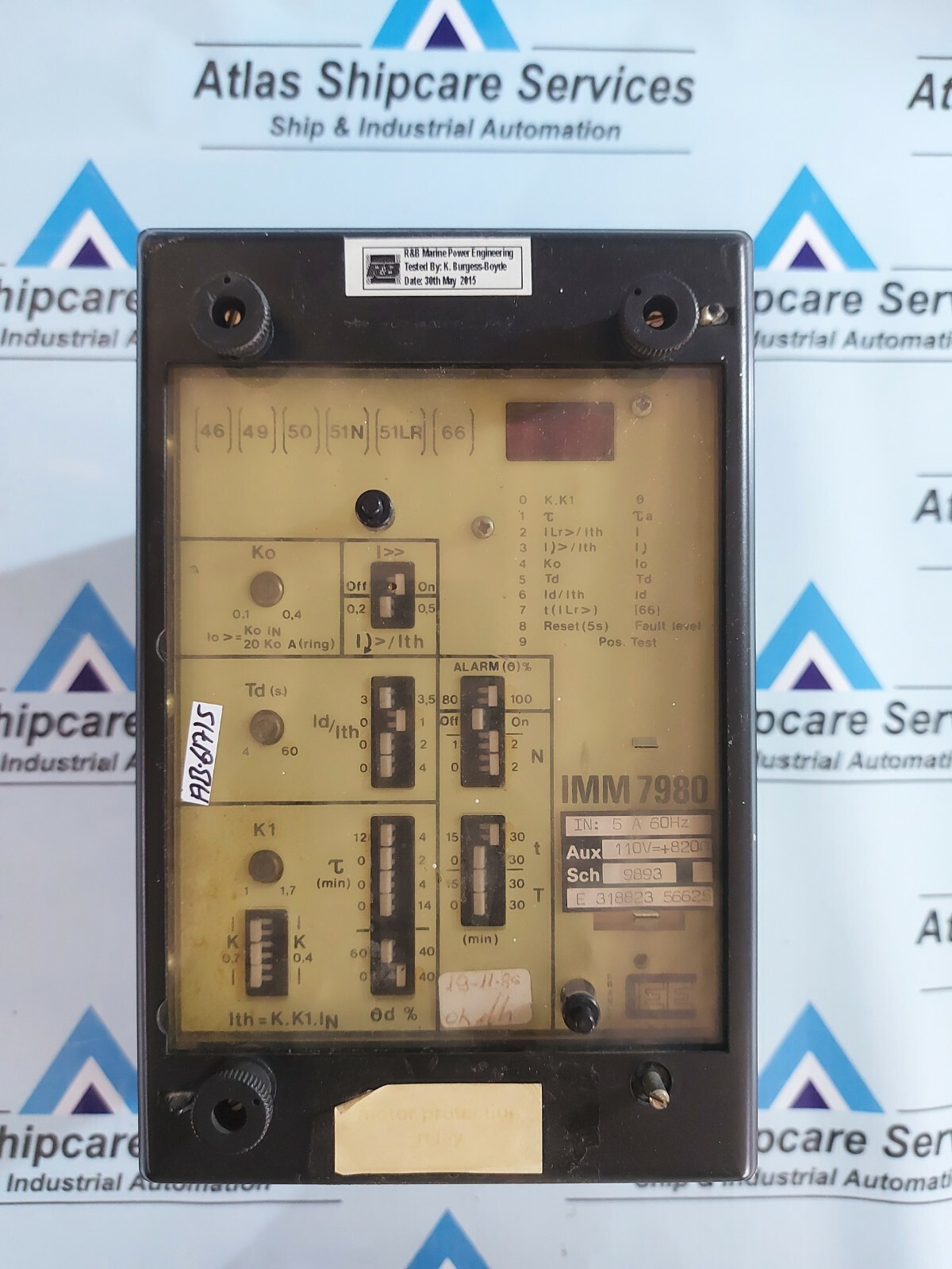 CEE IMM 7980 MOTOR PROTECTION RELAY | eBay