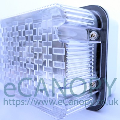 Kitchen Light Canopy Extractor Hood Bulkhead BC IP44 Aluminium Base ...