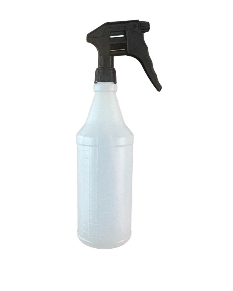 Plastic Trigger Spray Bottle 32oz Heavy Duty Chemical Resistant Sprayer ...