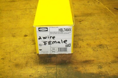 NEW HUBBELL HBL7464V MIDGET TWIST-LOCK CONNECTOR 15A 125V 2-WIRE | eBay