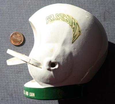 1960s Era Pendleton Indiana High School Arabians football helmet bank ...