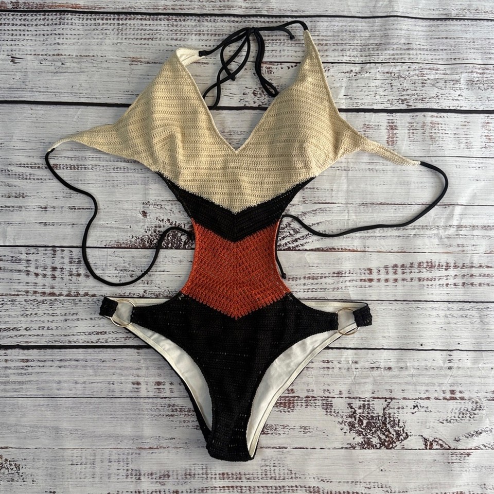 Victoria's Secret Bombshell Crochet Knit Monokini size Medium | eBay