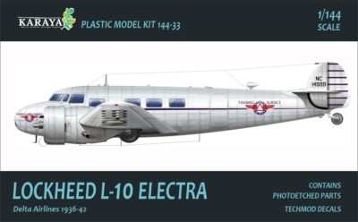 Karaya 144-33 1/144 Lockheed L-10 Electra Delta plastic model - LIMITED ...