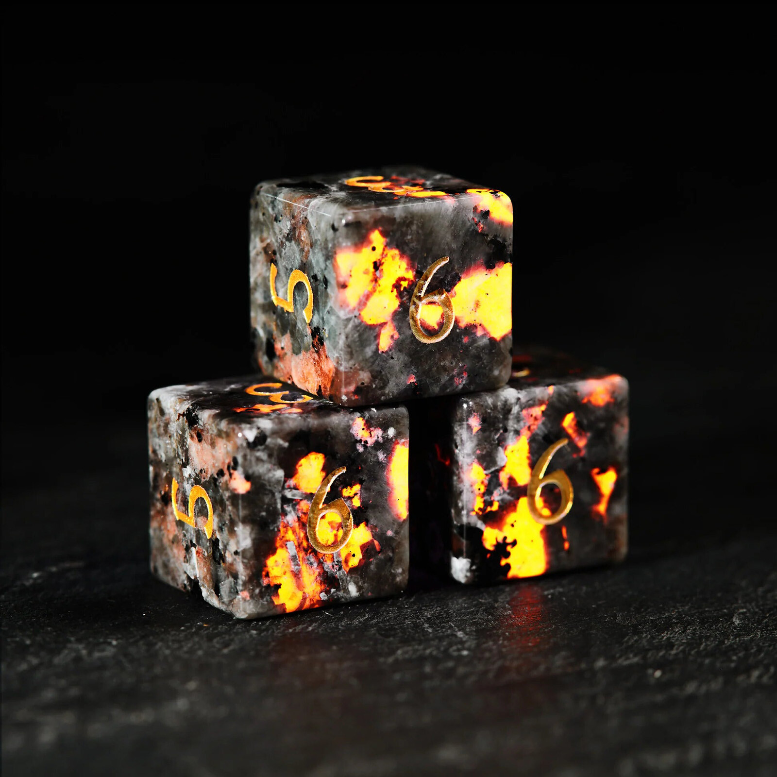 DND Dice Set 7pcs Polyhedral Frame Gemstone for Dungeons and Dragons ...