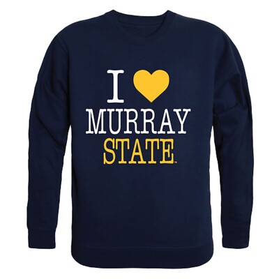 Murray State University Racers MSU I Love Crewneck Sweatshirt Sweater ...