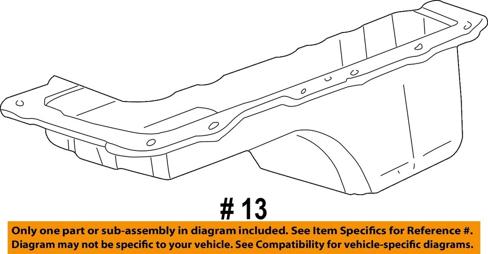 FORD OEM 99-10 Excursion Engine Engine Parts-Oil Pan F81Z6675DA | eBay