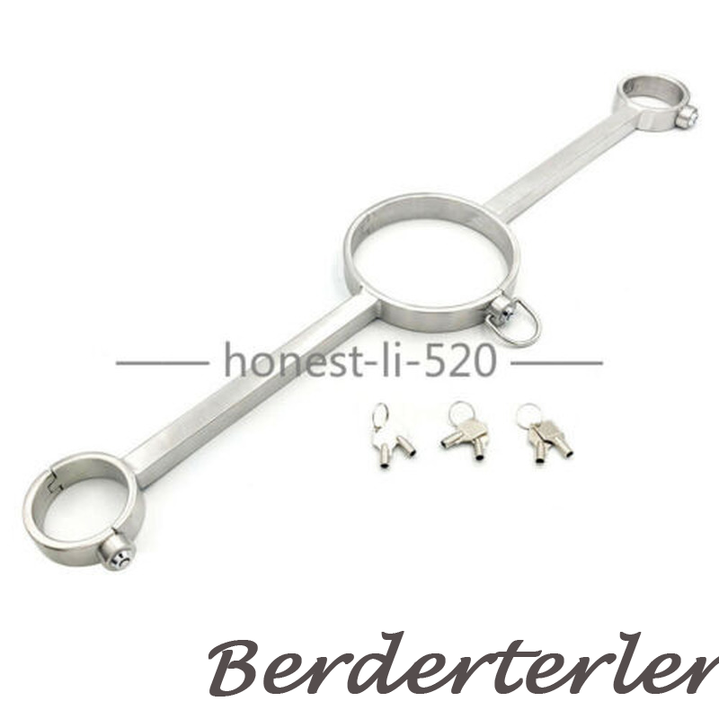 Stainless Steel Press Lock Design Fetter Yoke Pillory Restraints ...