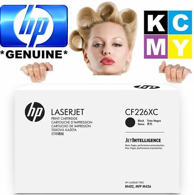 HP GENUINE ORIGINAL CF226XC 26X XC BLACK LASER PRINTER TONER CARTRIDGE ...