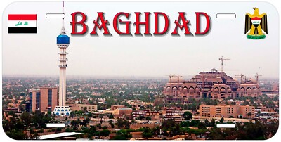 Baghdad Iraq Aluminum Novelty Car License Plate | eBay