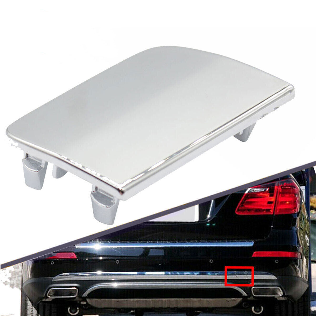 Rear Bumper Tow Hook Cover Fits Mercedes-Benz GL X166 13-16 GLE GLS450 ...