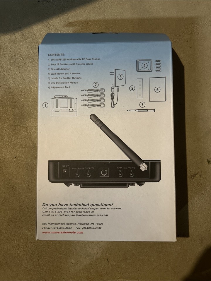 Universal Remote Control MRF-260 Narrow Band RF Base Station Black ...