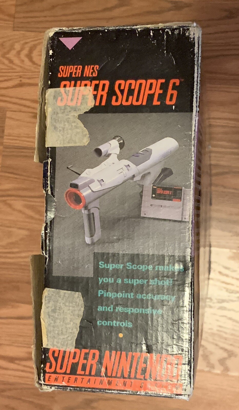 Super Nintendo SNES Super Scope 6 Light Gun Complete in Box w/ Game ...