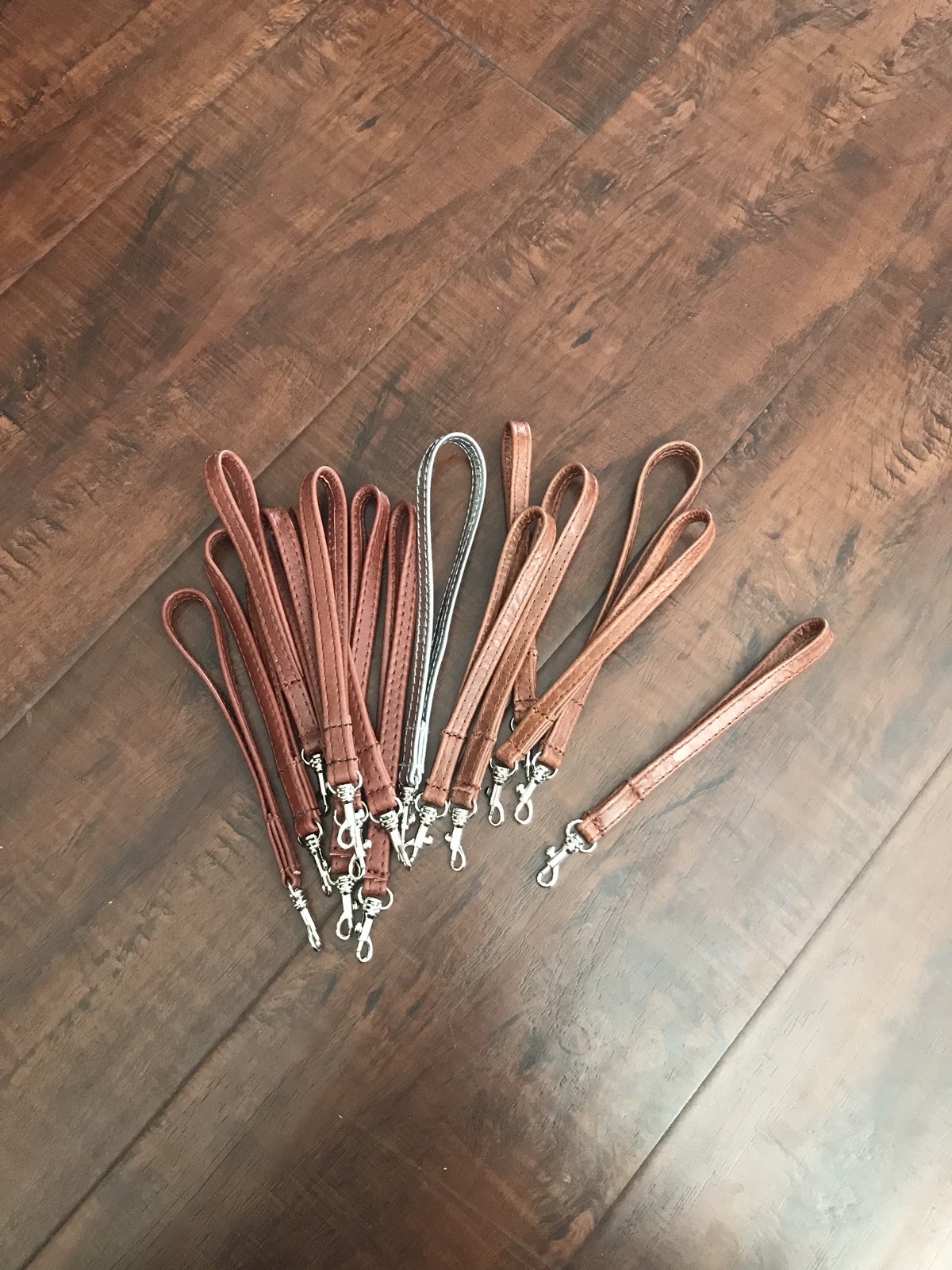 Leather Wrist Strap Keychain, Key Holder, Key Chain Ring | eBay