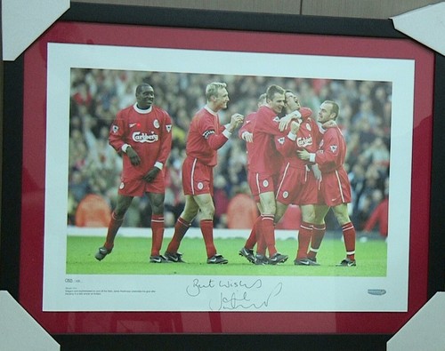 JAMIE REDKNAPP SIGNED FRAMED LIVERPOOL POSTER CLEARANCE SALE | eBay ...