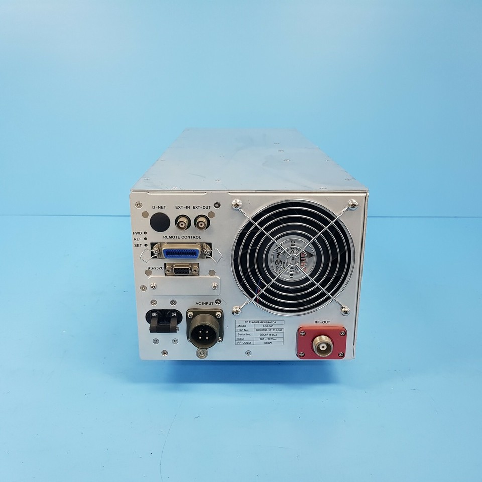 000-1205// ASE APG-600 (#3) G06-0130-HA101S-SM RF PLASMA GENERATOR ...