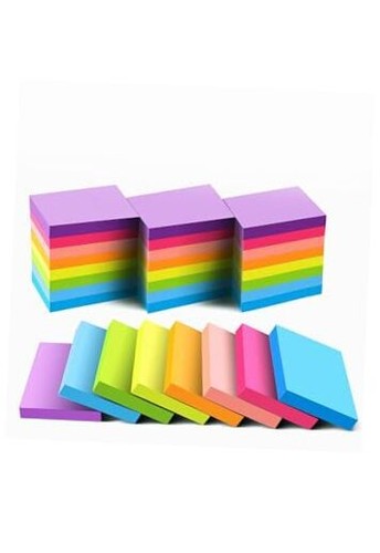 Sticky Notes 1.5x2 Inches,48 Pads, Bright Colors Self-Stick Pads,75 ...