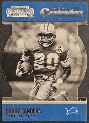 2015 Panini Contenders Legendary Contenders Die-Cut Barry Sanders ...
