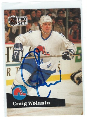 Craig Wolanin Signed 1991/92 Pro Set Card #203 | eBay