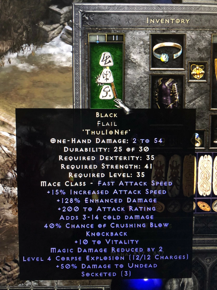 D2 Black Runeword: Unleash Crushing Blows