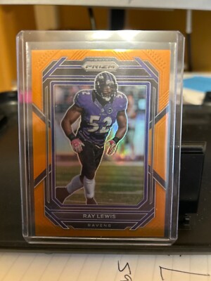 NEW 2022 Panini Prizm RAY LEWIS #27 Orange Prizm 159/249 RAVENS | eBay