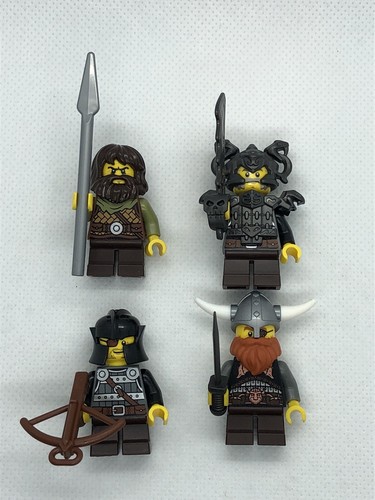 4 X LEGO Dwarves Dwarf Minifigures Figs Castle Fantasy L213 | eBay