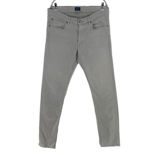 GANT Grey Tapered Satin Jeans Size W33 L34 | eBay