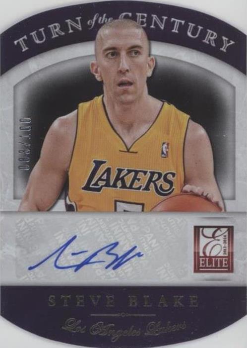 2013-14 Panini Elite - Turn of the Century Signatures Steve Blake #68 / ...