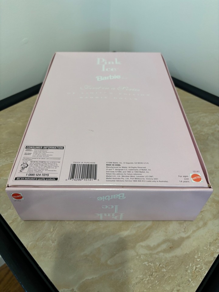 Barbie Doll 1996 Pink Ice Limited Edition 1st in a Seres #15141 NRFB ...