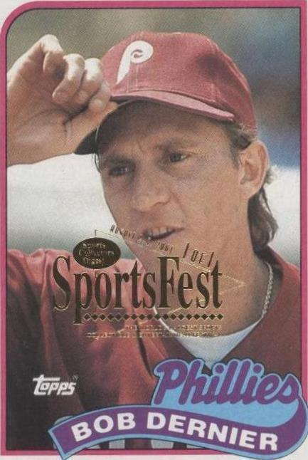 1989 Topps - Bob Dernier #418 2001 Scd Sportsfest /1 for sale online | eBay